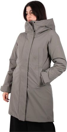 Elvine Femme, Manteaux, Gris, Taille: 36 FR Parka Vert Sauge pour Femmes