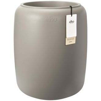 ELHO Amber Beads Medium 40 - Blumentopf für Innen und Außen - 100% Recyceltem Plastik - Ø 39.2 x H 47.6 cm - Beige/Balanced Beige