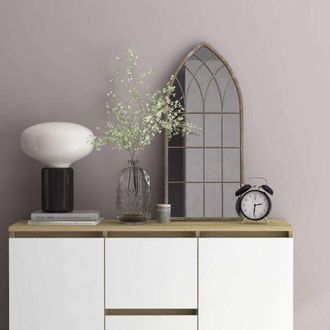 vidaXL vidaXL Spiegel Sandfarben 70x30 cm Eisen für den Innenbereich