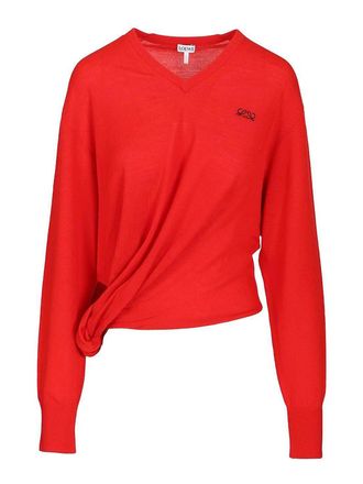 Loewe Pull Col Rond - Rouge