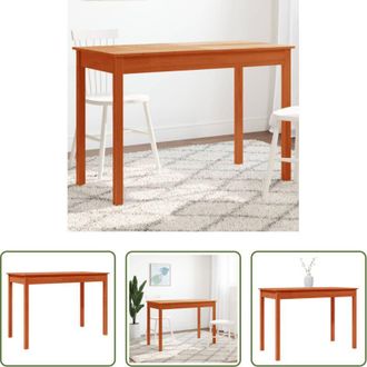 vidaXL vidaXL Kiefer Tisch - Esstisch Wachsbraun 110x55x75 cm Massivholz Kiefer