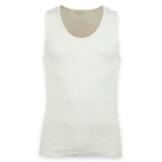 Christophe Lemaire Homme, Tops, Blanc, Taille: S Rib Tank Top