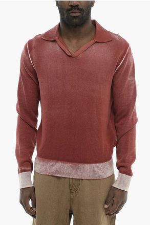 Diesel Faded-Effect Cotton Polo Shirt K-LORENZO size Xs