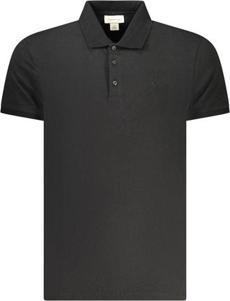 Calvin Klein Schwarzes Baumwoll Herren Poloshirt
