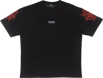 Phobia Archive Homme, Tops, Noir, Taille: L Cobweb Print Tee