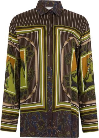 Iceberg Shirt aus Viskose mit Print - - Blouses & Shirts - Damen - Mehrfarbig - 2XS
