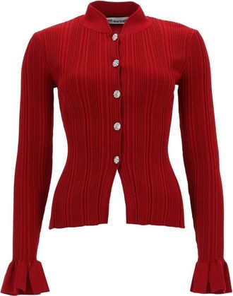 Self Portrait Femme, Pulls, Rouge, Taille: 36 FR Viscose Cardigan