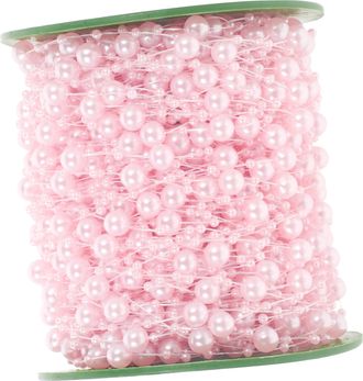 BESPORTBLE Künstliche Perlenkette Rosa Flexible DIY Perlenschnur für Schwimmende Vasen Kerzen und Hochzeitsdeko Langlebiges Kunststoff perlenband für Kreative Ba