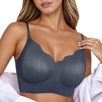 Generic Soutien Gorge Invisible Soutien Gorge sans Armature Brassiere Femme sans Armature De Classique Petits Seins Non Rembourr&eacute;e Push Up Amplificateur Seaml