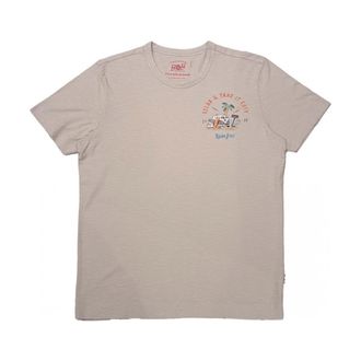 Bob Entspanntes Bedrucktes Graues Kurzarm-T-Shirt - - Tops - Herren - Grau - XL