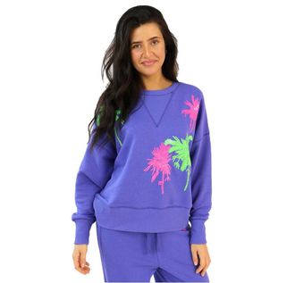 Miss Goodlife Sweatshirt Miss Goodlife MG12035 Palmtree Sweatshirt, Lila