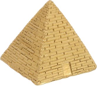 Soimiss Ägyptische Pyramidenfigur aus Robustem Harz Detailreiche Miniaturstatue Elegante Tischdekoration für Büro und Zuhause Einzigartiges Geschenk für Kultu