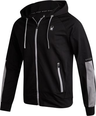 Spyder Active Herren-Kapuzenpullover mit Rei&szlig;verschluss - Athletic Tech Doppelstrick-Kapuzenpullover mit durchgehendem Rei&szlig;verschluss f&uuml;r Herren, Workout, Fi