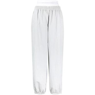 Alexander Wang Femme, Pantalons, Gris, Taille: 42 FR Wide Pantalons