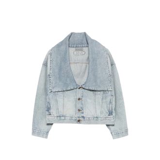 Balenciaga Oversized-collar Denim Jacket