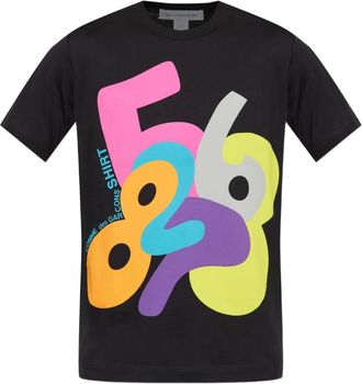 Comme Des Garçons t-shirt à imprimé abstrait - Noir