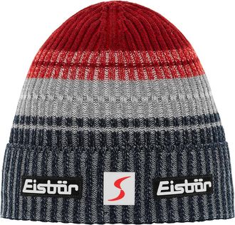 Eisb&auml;r Rika Oversize Skipool Beanie Strickm&uuml;tze Skim&uuml;tze Umschlagm&uuml;tze Winterm&uuml;tze (One Size - rot)