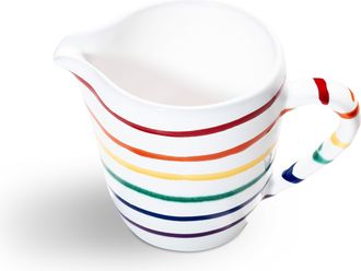 Gmundner Keramik Milchgießer Gourmet 0,2 Liter Regenbogen Geschirr, handgemacht in Österreich