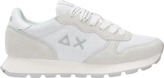 Sun 68 Femme, Chaussures, Blanc, Taille: 41 EU Ally Glitter Textile Baskets