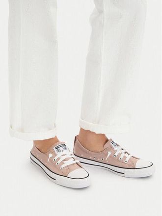 Converse Sneakers aus Stoff Chuck Taylor All Star Shoreline Embroidered Stars A17778C Braun