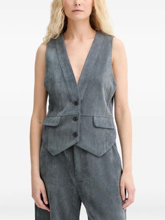 Munthe Lillian V-neck vest - Grau
