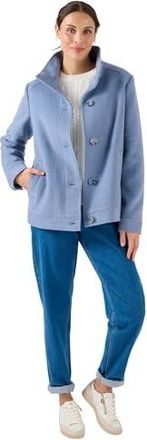 Damart Paletot lainage Thermolactyl Femme Bleu Taille 42