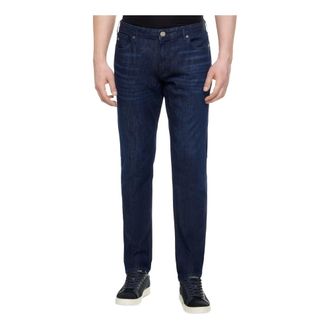 Emporio Armani J06 Jeans im Used-Look- Slim-Fit- 8 oz Denim - - Jeans - Herren - Blau - W31