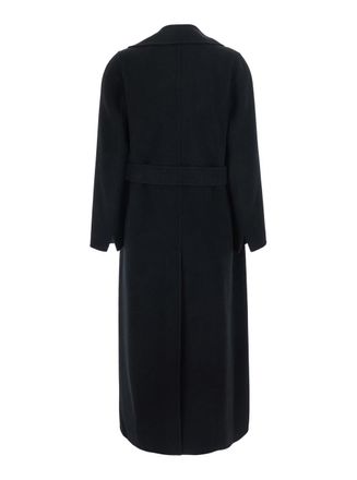 Max Mara Womens Wool Coat Poldo Black