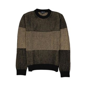 Herno Homme, Pulls, Bleu, Taille: M Pull en laine avec finitions c&ocirc;tel&eacute;es