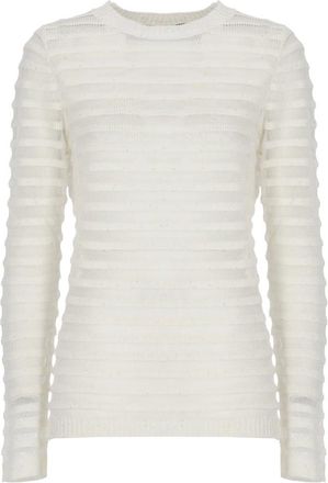 Fabiana Filippi Femme, Pulls, Blanc, Taille: 36 FR Maille ras du cou