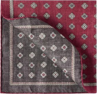 Brunello Cucinelli Seidentuch mit Medaillon-Design - - Accessories - Herren - Mehrfarbig - ONE SIZE