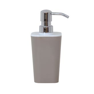 MSV Seifenspender, Braun, Brown, 7.3x17x7.3 cm