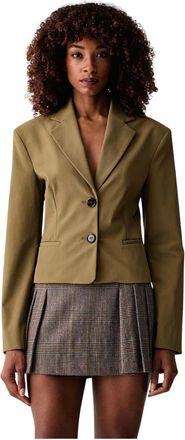 Pinko Pinko - Blazer Teroldego - Femme - Vestes - Vert - Taille: 36 FR