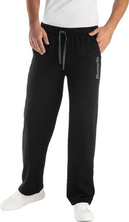 Bench Herren Relaxhose Jogginghose Freizeithose lang Taschen Logo bequem weich, Schwarz, Gr. 60/62