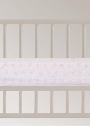 Mango Drap-housse enfant percale de coton fleurs lit 60 cm rose pastel - Home - 60x120x15cm - MANGO HOME
