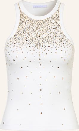 Patrizia Pepe Patrizia Pepe Top Mit Schmucksteinen weiss