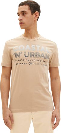 Tom Tailor Herren 1035541 T-Shirt, 21849 - Caramel Beige, XXL