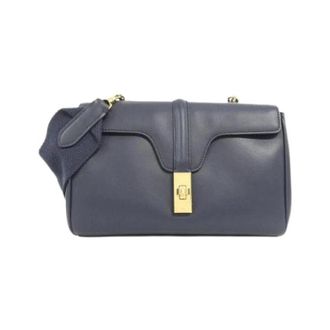 Celine Pre-owned Teen Soft 16 Calf Shoulder Bag - Femme - Pre-owned - Bleu - Taille: ONE Size