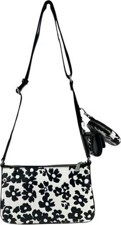 Michael Kors Sac bandouli&egrave;re imprim&eacute; floral avec pochette - Femme - Sacs - Noir - Taille: ONE Size