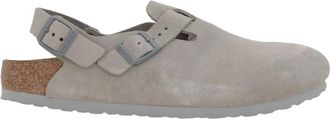 Birkenstock Homme, Chaussures, Gris, Taille: 44 EU Sandale Slingback &agrave; Talon en Daim Gris