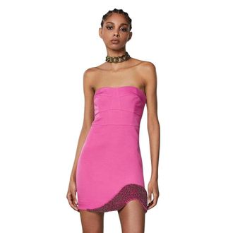 Patrizia Pepe Femme, Robes, Violet, Taille: 38 FR Robe Courte