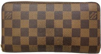 Louis Vuitton unisex, Pre-owned, Brun, Taille: ONE Size Portefeuille en tissu Pre-owned