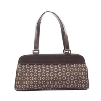 Celine Sac bandouli&egrave;re vintage Pre-owned en toile - Femme - Pre-owned - Brun - Taille: ONE Size
