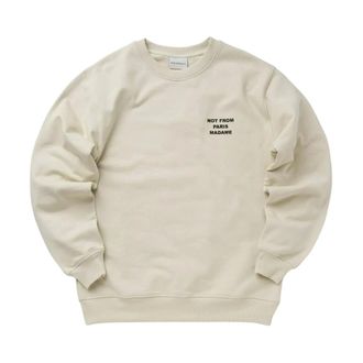 Dr&ocirc;le de Monsieur Homme, Sweatshirts et sweats &agrave; capuche, Beige, Taille: L SweaT-shirt Statement French Terry