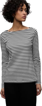 Street One Gestreiftes Shirt Black 46