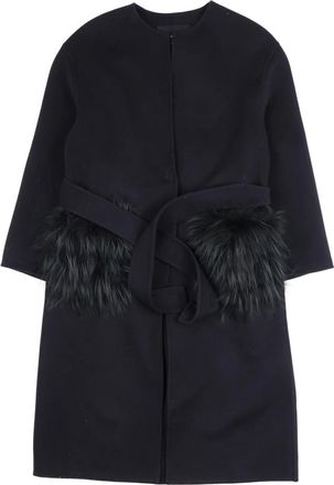 Fabiana Filippi Femme, Manteaux, Bleu, Taille: 38 FR Manteaux ceintur&eacute;s