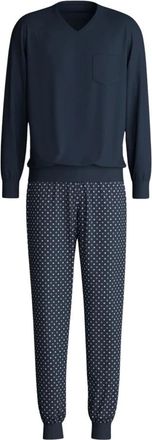 CALIDA Pyjama - Homme - V&ecirc;tements de nuit et de d&eacute;tente - Bleu - Taille: L