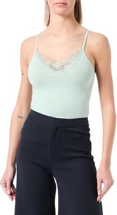Vero Moda Vminge Lace Singlet Noos Top, Silt Green, S Femme