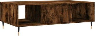 vidaXL Table basse ch&ecirc;ne fum&eacute; 104x60x35 cm bois ding&eacute;nierie Vidaxl