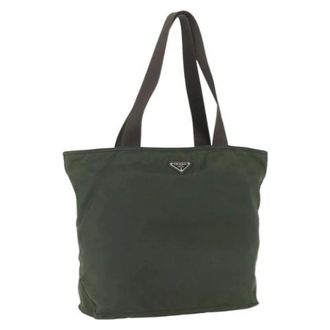 Prada Pre-owned Nylon Tote Bag - - Pre-owned - Damen - Gr&uuml;n - ONE SIZE